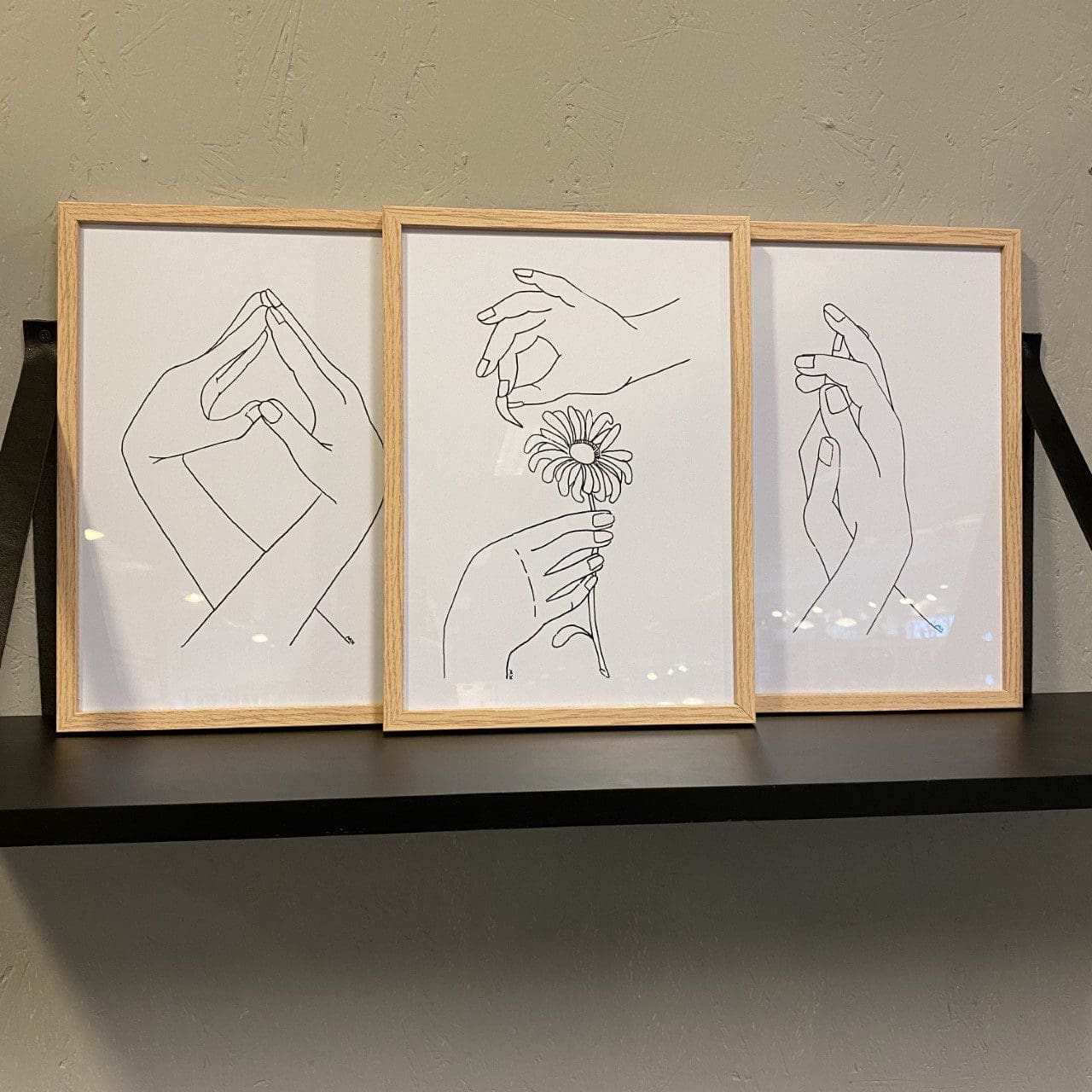 KWeihe Art Plakat – Hendur/hjarta A4 – Berglon