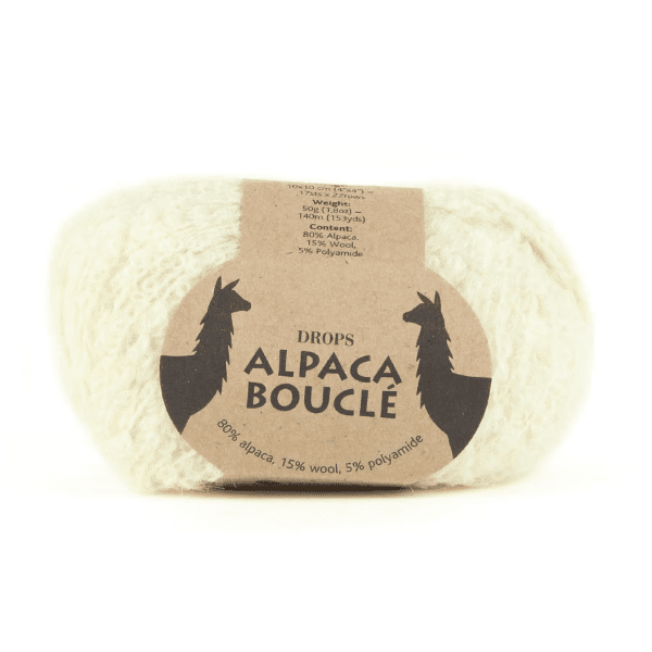 Drops Boucle Alpaca 0100 natur – Berglon