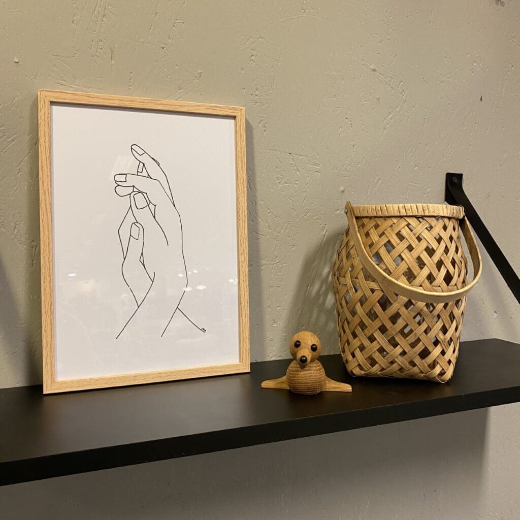 KWeihe Art Plakat – Hendur saman A4 – Berglon